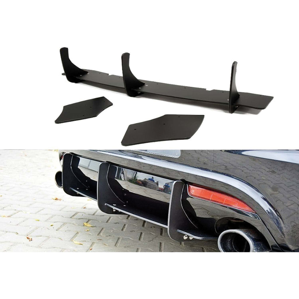 Rear Diffuser for Scirocco R 2008-2017 Mk3 - Mk3 FL Custom Style Car S ...