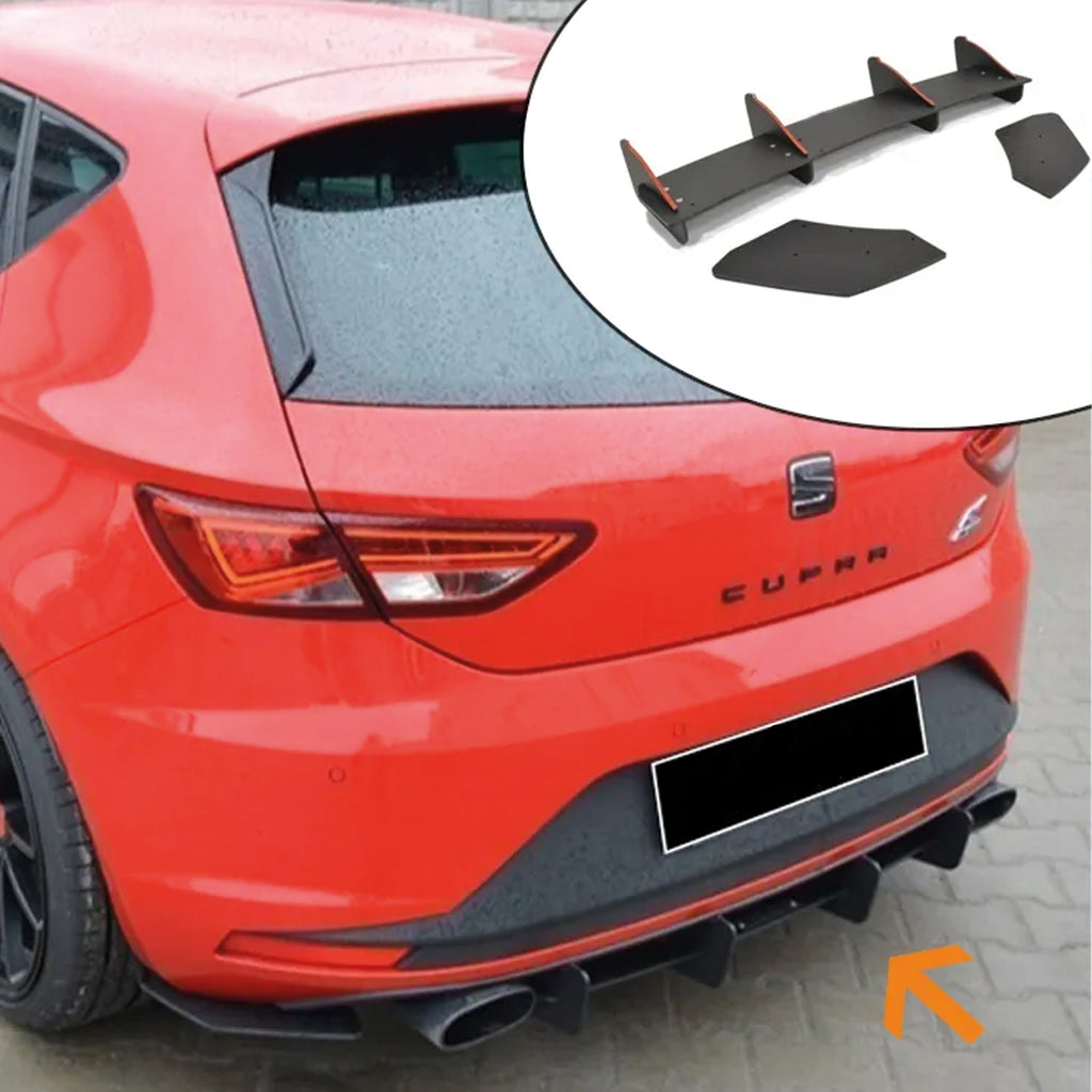 Rear Diffuser for Leon MK3 Cupra 2012-2016 Custom Style Car Styling Bo ...